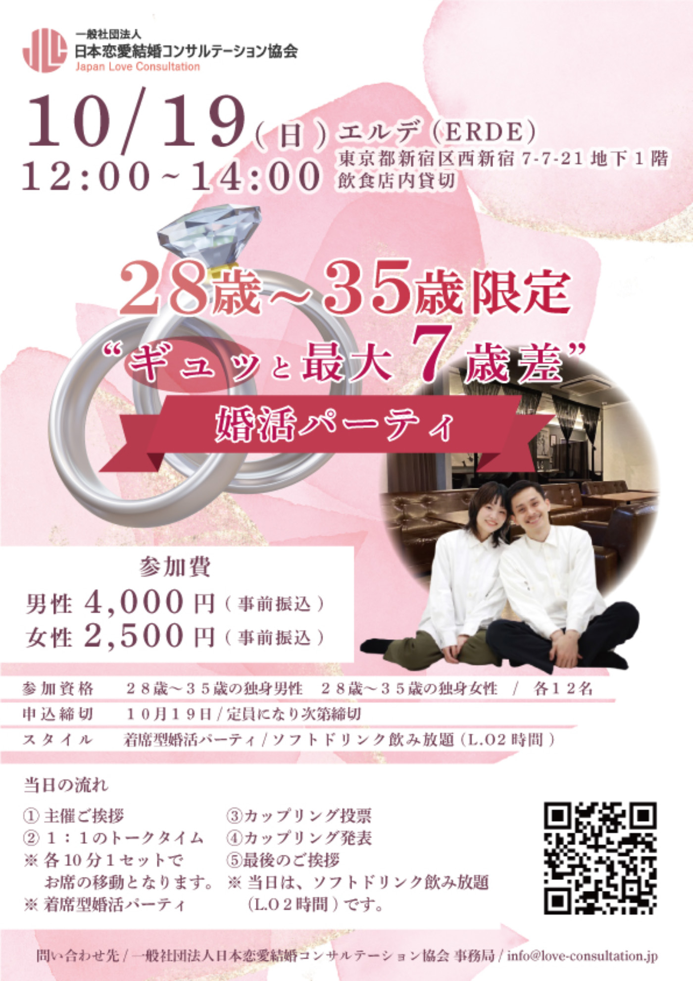 28歳〜35歳限定”ギュッと最大7歳差”婚活パーティ｜TOKYOふたりSTORY
